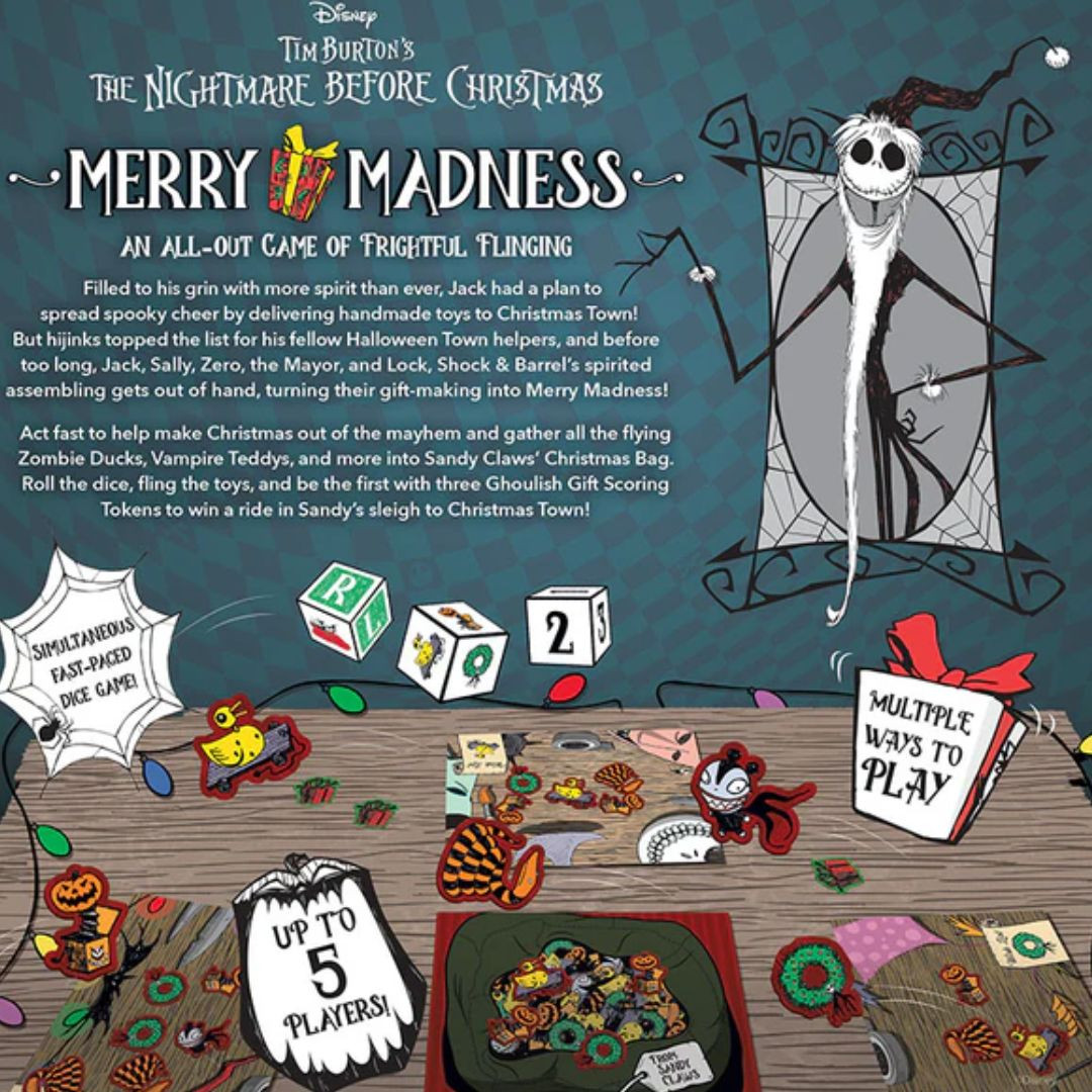 Disney Nightmare Before Christmas Merry Madness Game - RetroFestive.ca
