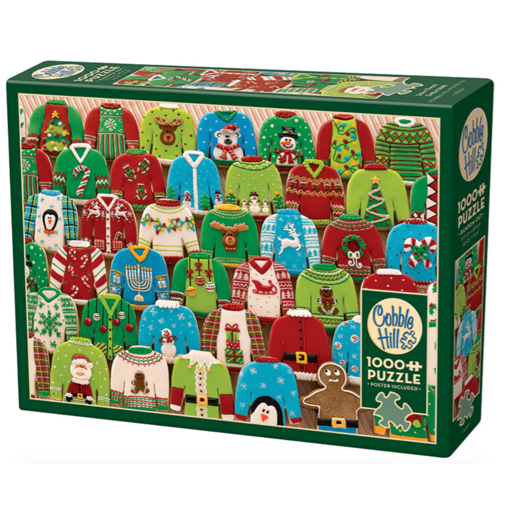 Ugly Xmas Sweater Cookies 1000 Piece Puzzle by Cobble Hill Canada ...