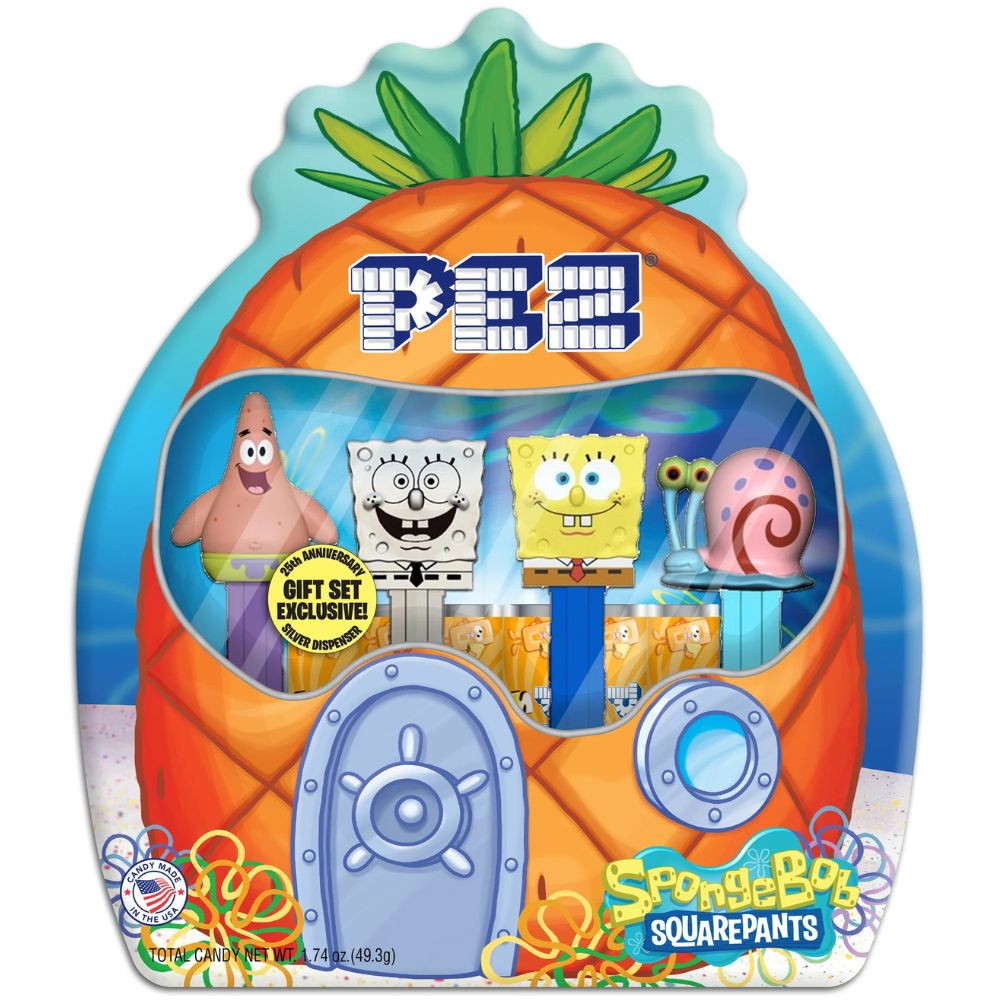 Spongebob PEZ Dispenser Gift Set - RetroFestive.ca