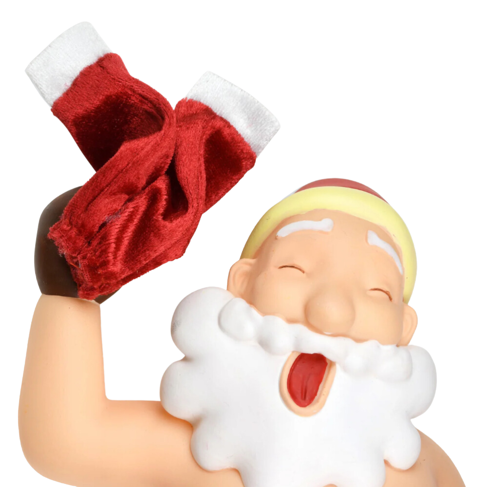 Stripping Santa Christmas Tree Topper Canada | RetroFestive.ca