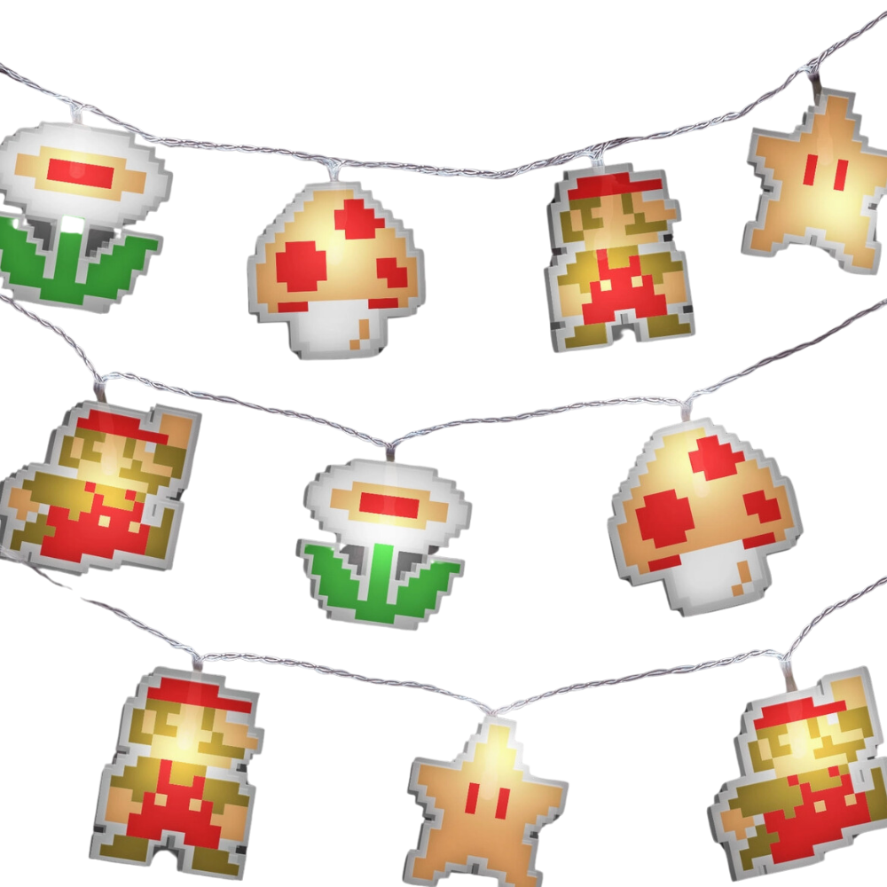 Super Mario Bros String Lights Canada | RetroFestive.ca