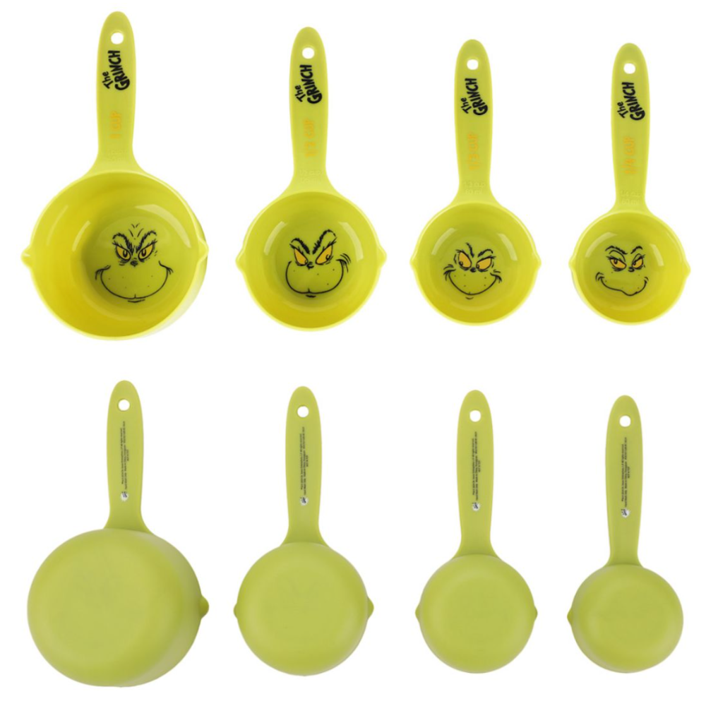 The Grinch Faces Measuring Cups 1/4 to 1 Cup Canada | RetroFestive.ca