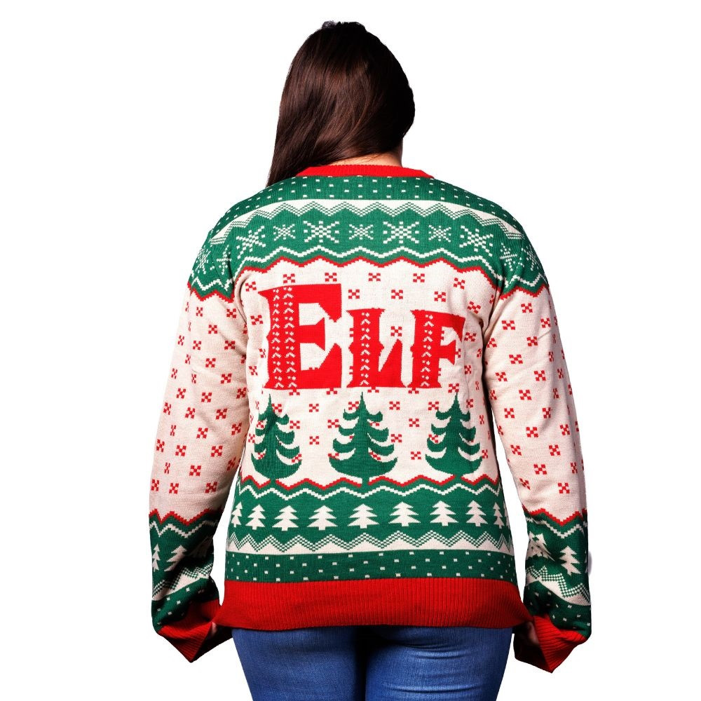 Raised by Elves - ELF Ugly Christmas Sweater Canada | RetroFestive.ca