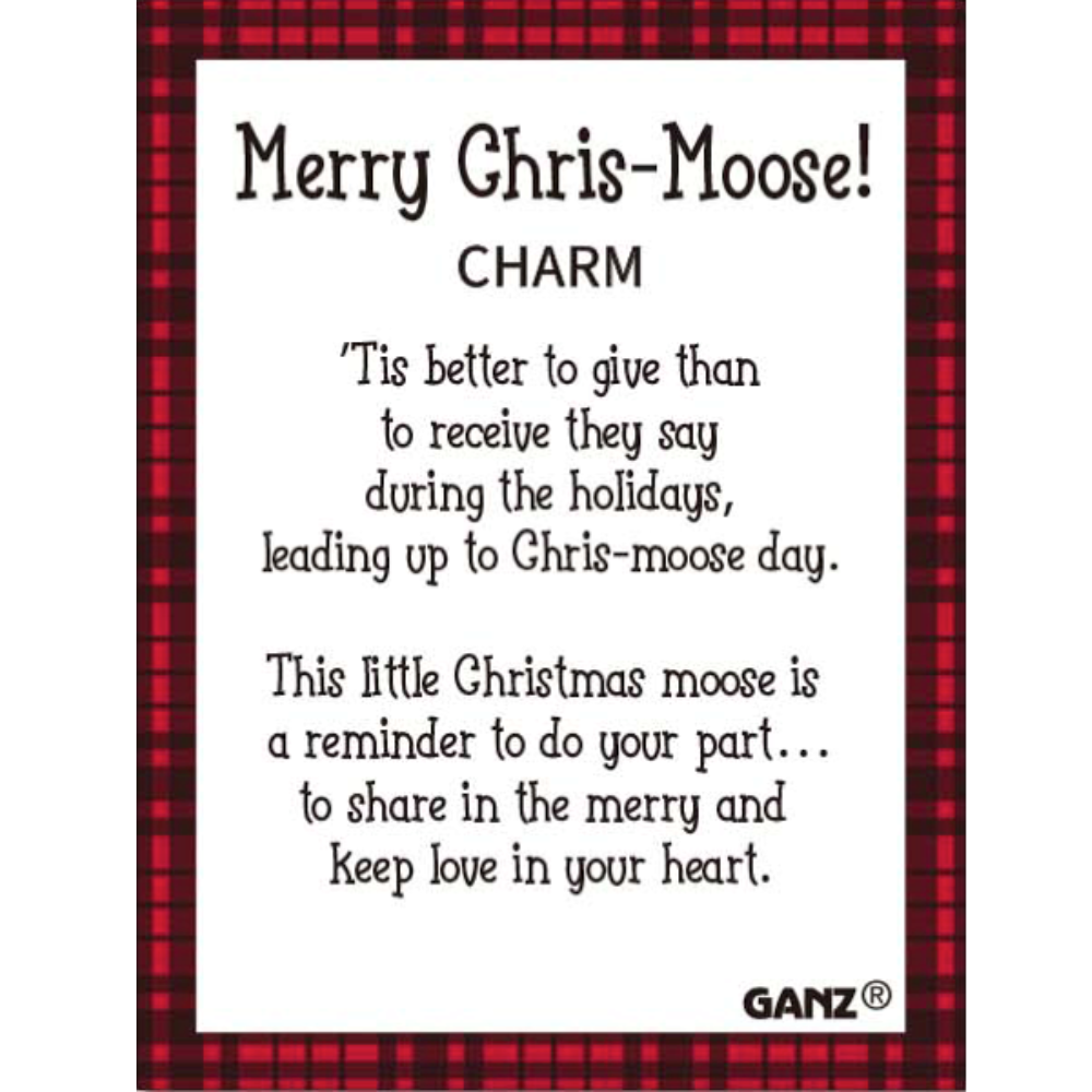 Merry Chris-Moose Charm Canada | RetroFestive.ca