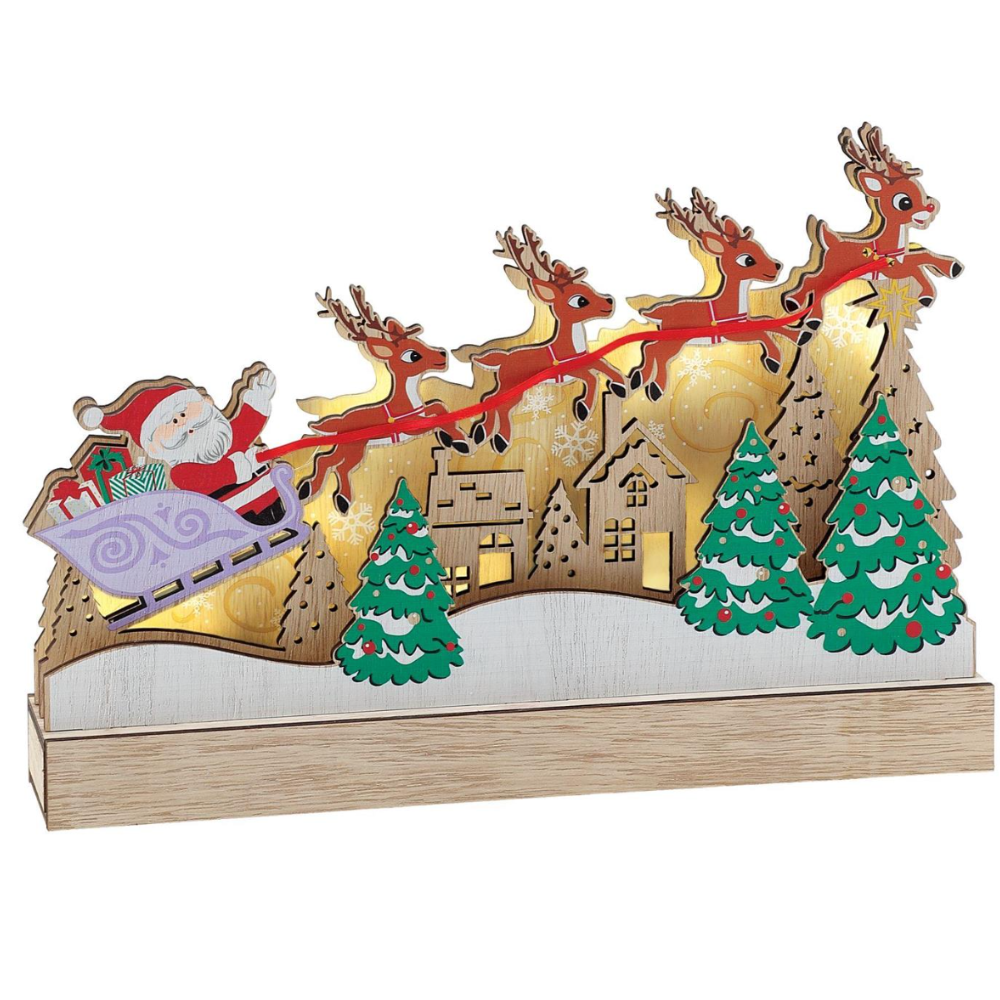 Rudolph Sleigh Lit Decor Canada | RetroFestive.ca
