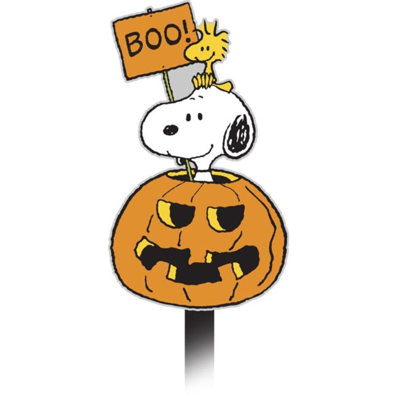 Peanuts Snoopy Halloween Yard Sign - RetroFestive.ca