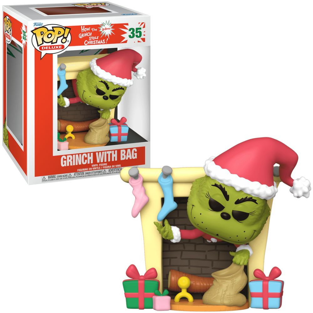 Pop! Deluxe: Grinch With Bag - RetroFestive.ca