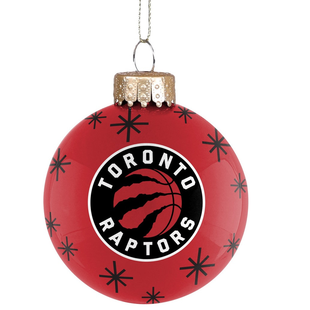 Toronto Raptors NBA Glass Ball Ornament Canada | RetroFestive.ca