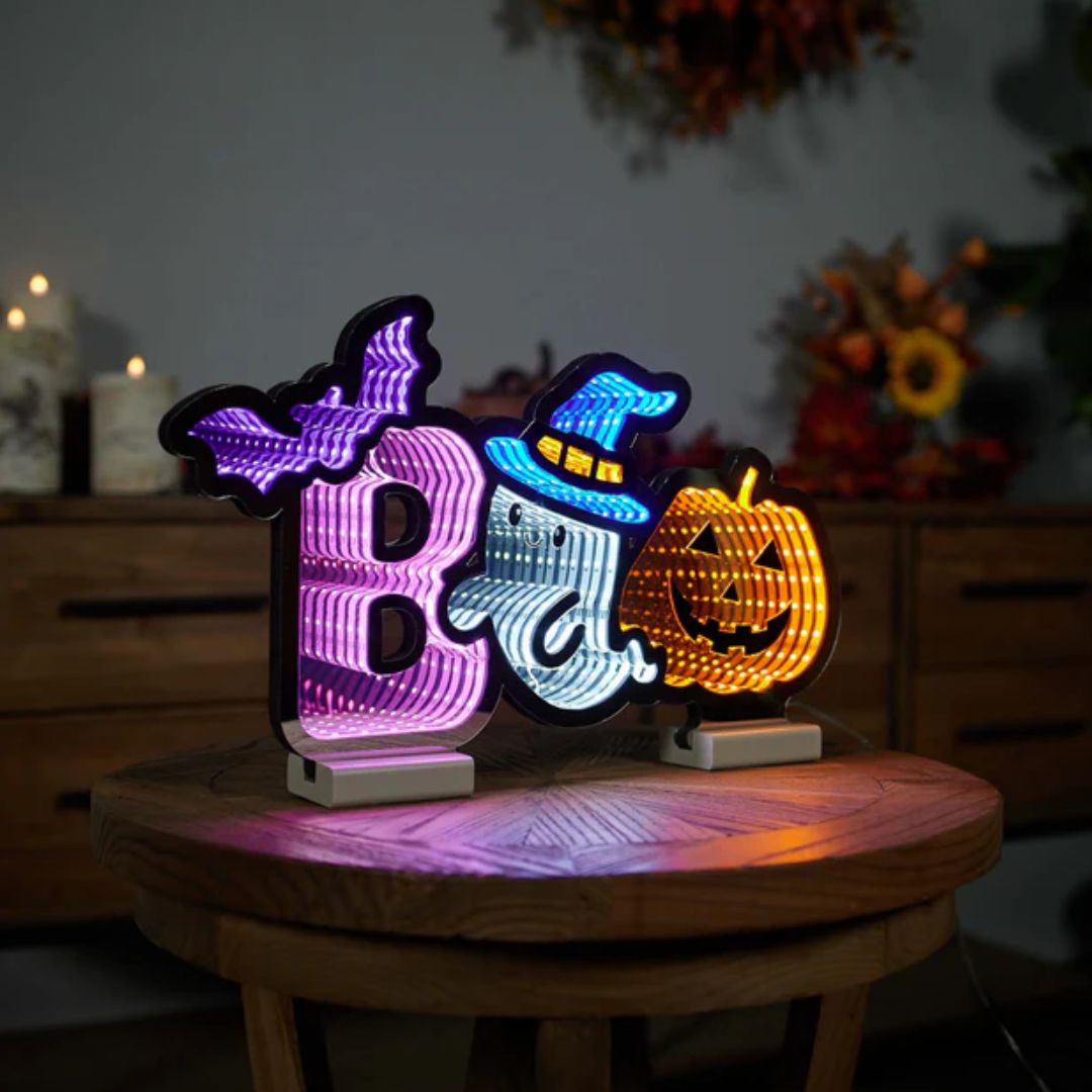 17-Inch Halloween LED Infinity Light with Base - RetroFestive.ca