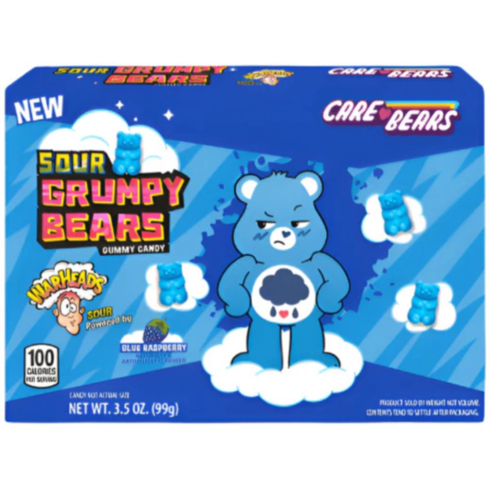 Care Bears X Warheads Sour Grumpy Bears Theatre Box - RetroFestive.ca