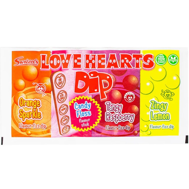 Swizzels Love Hearts Dip Valentines Candy - RetroFestive.ca