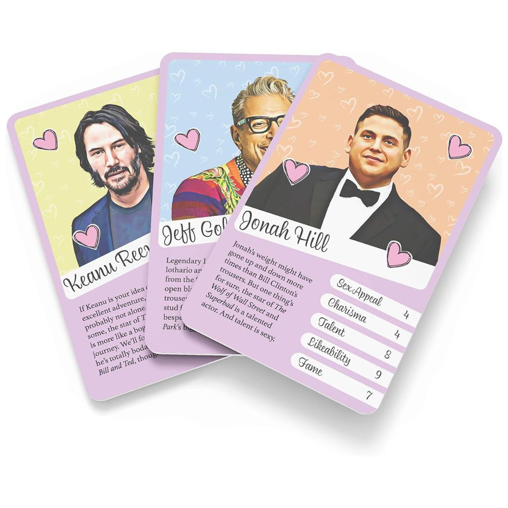 Weird Crushes - Hollywood Hunks Card Game - RetroFestive.ca