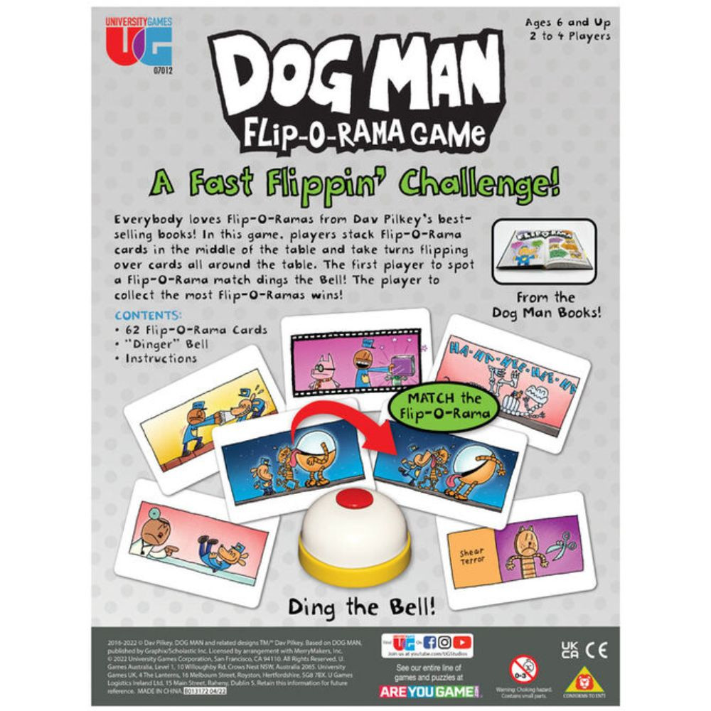 Dog Man Flip-O-Rama Game - RetroFestive.ca