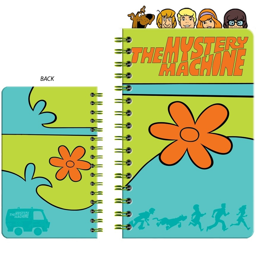 Scooby Doo Mystery Inc 8” X 5” Spiral Tabbed Notebook - RetroFestive.ca
