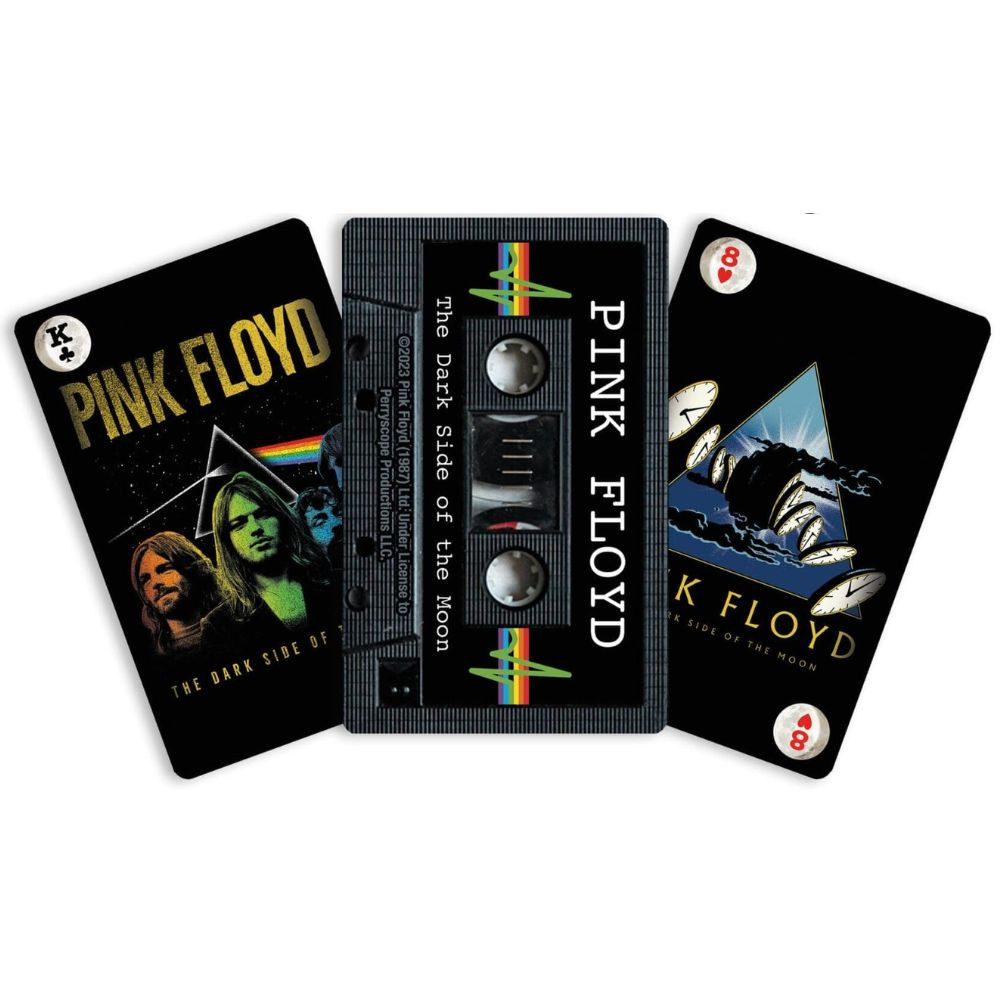 Pink Floyd Cassette Tape Playing Cards in Plastic Case - RetroFestive.ca