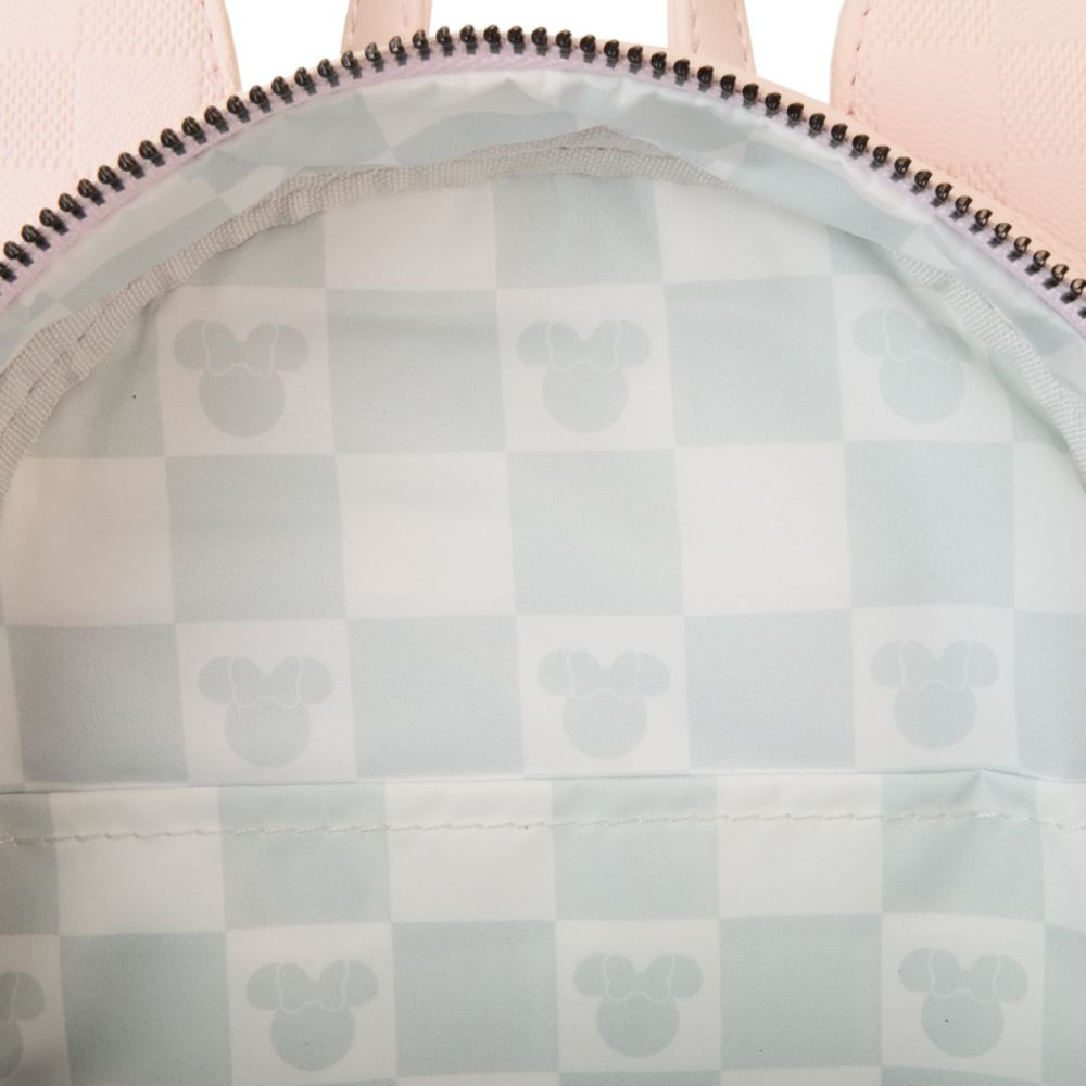 Minnie Mouse Checkered Texture Mini Backpack by Loungefly - RetroFestive.ca