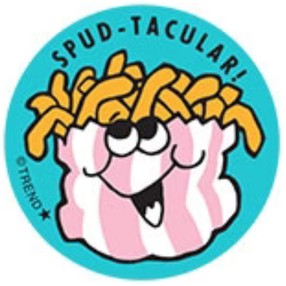 Spud-Tacular! - French Fry Scent Retro Scratch 'n Sniff Stinky Stickers ...