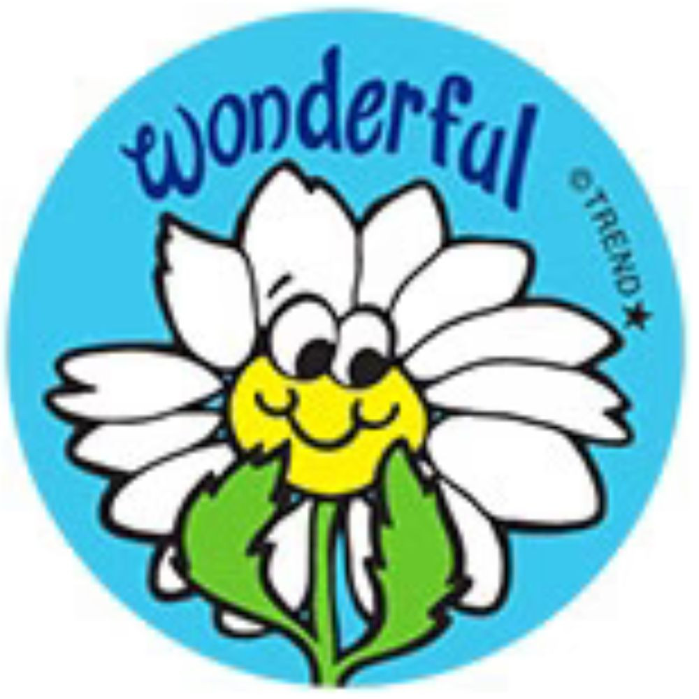 Wonderful! - Flower Scent Retro Scratch 'n Sniff Stinky Stickers ...