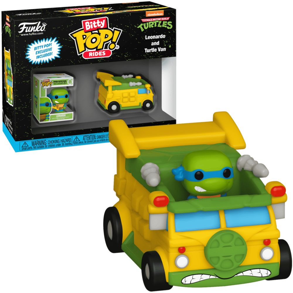 Bitty Pop! Rides Leonardo and Turtle Van - RetroFestive.ca