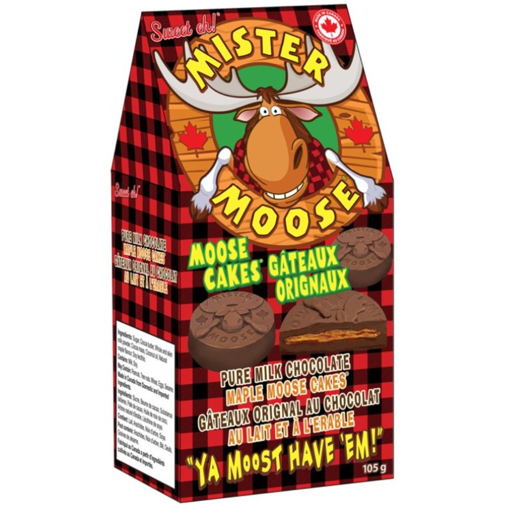 Mr Moose Maple Moose Cakes - 12 Count Gift Box - RetroFestive.ca