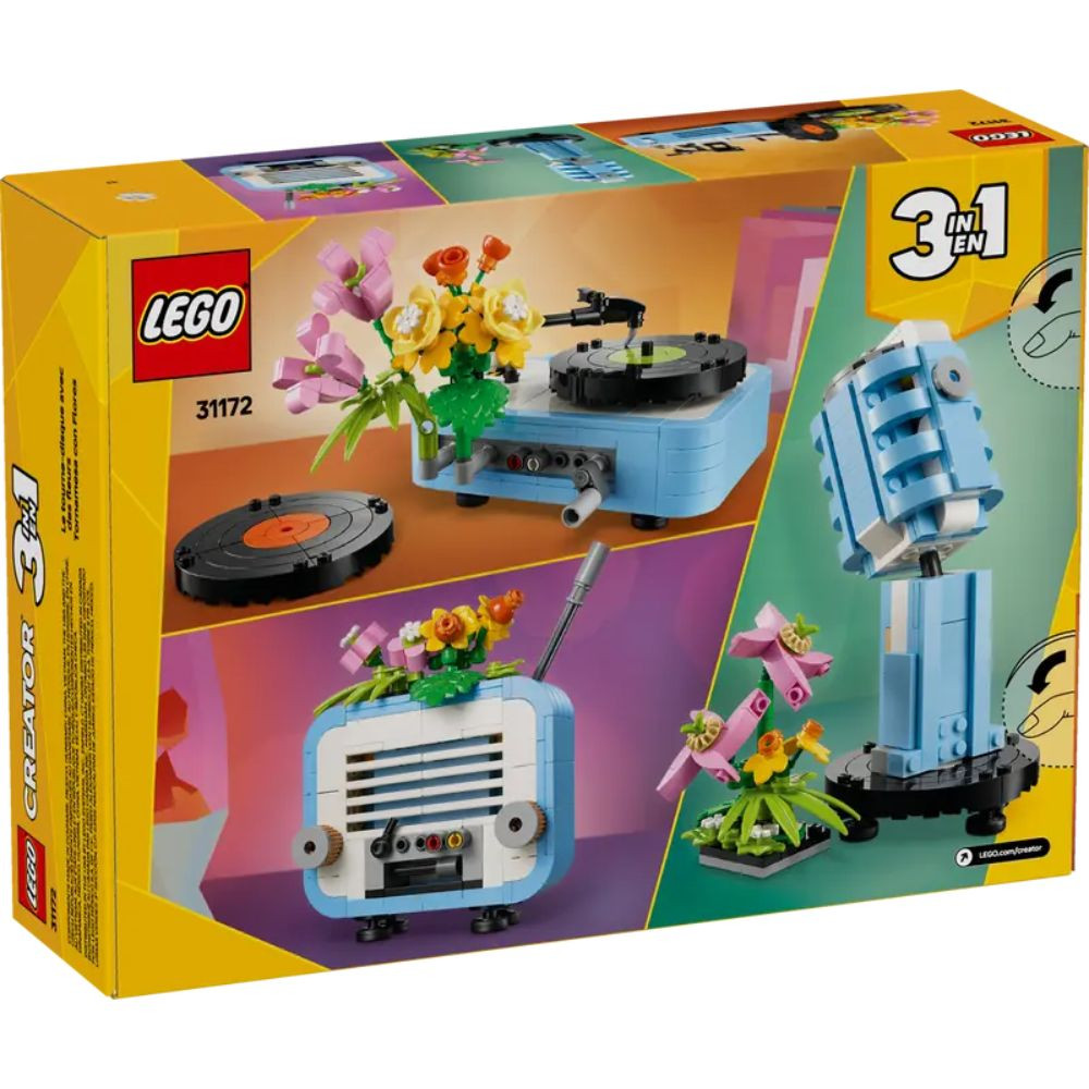LEGO Creator 3 In 1: Record Player With Flowers - RetroFestive.ca