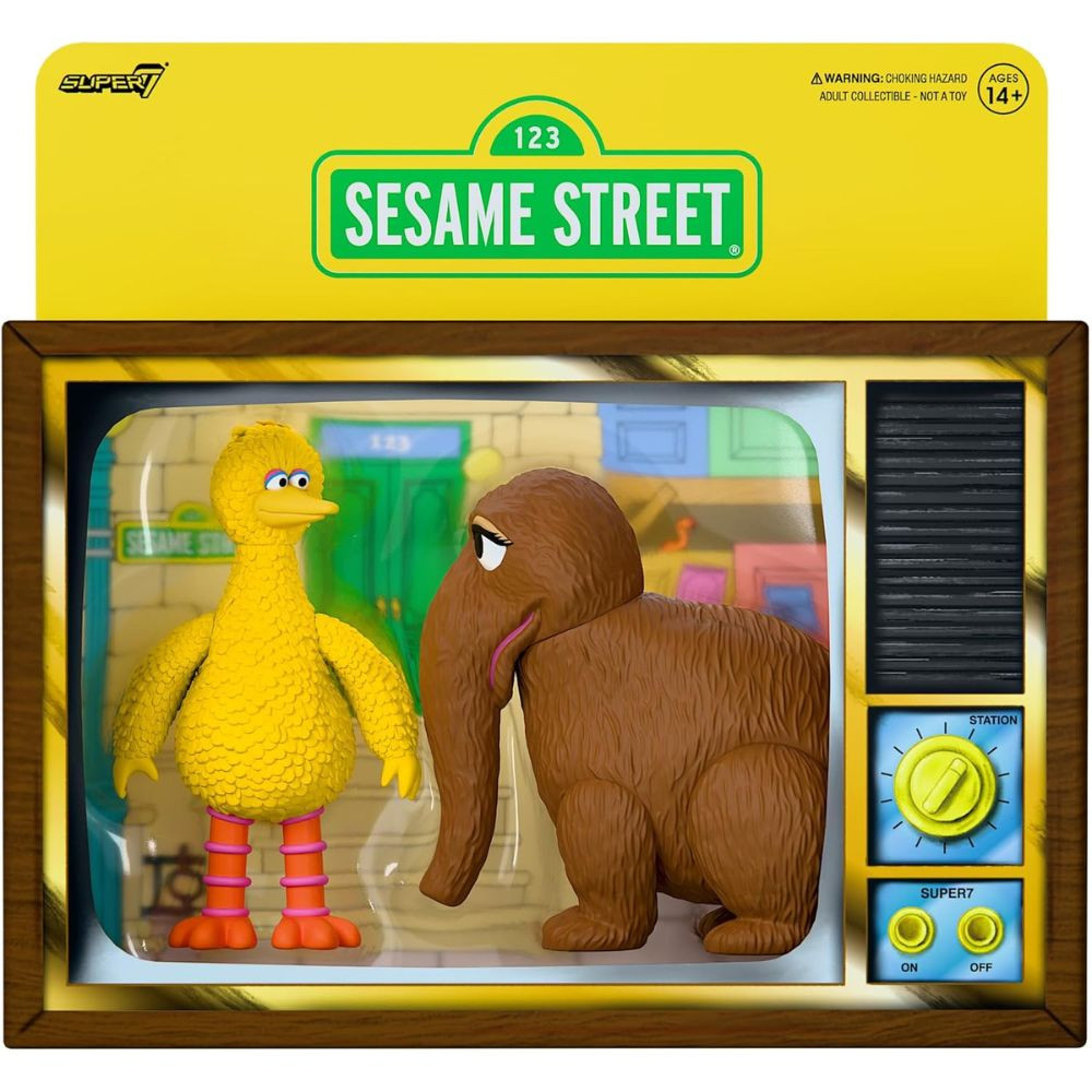 Sesame Street ReAction Figures: Big Bird and Mr. Snuffleupagus 2-Pack ...