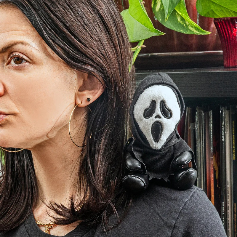 Ghost Face Shoulder Sitter Plush by kidrobot - RetroFestive.ca