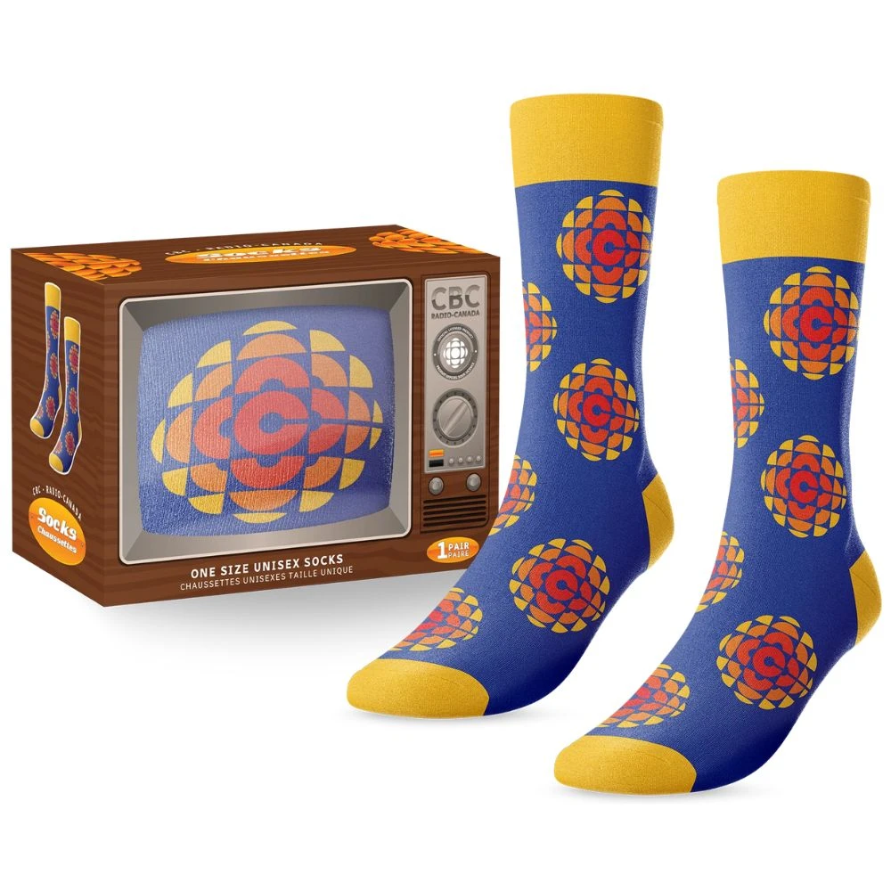 Canadian Socks - CBC Retro Logo In Package - RetroFestive.ca