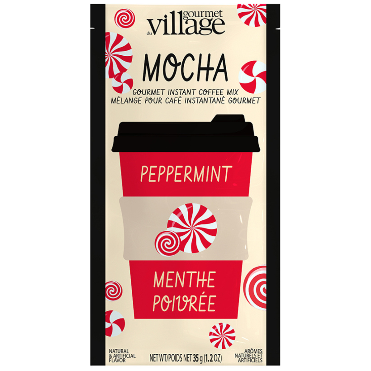 Peppermint Mocha Instant Coffee Packet - Gourmet Village