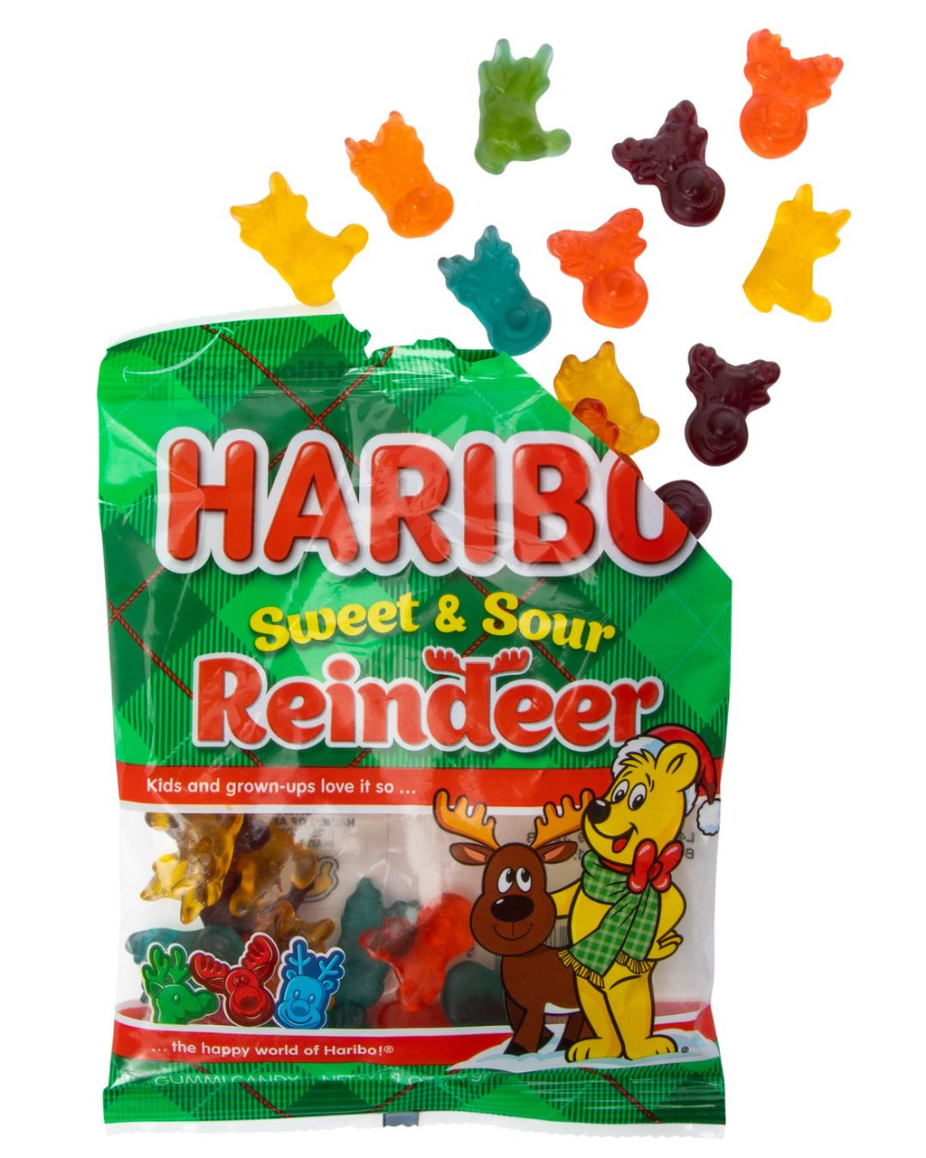 Sweet & Sour Reindeer by Haribo 4oz - RetroFestive.ca