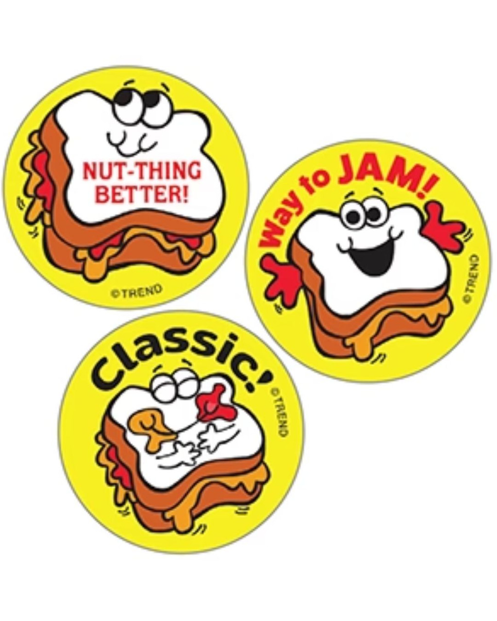 PB & Jam - Strawberry Jam Scent Retro Scratch 'n Sniff Stinky Stickers ...