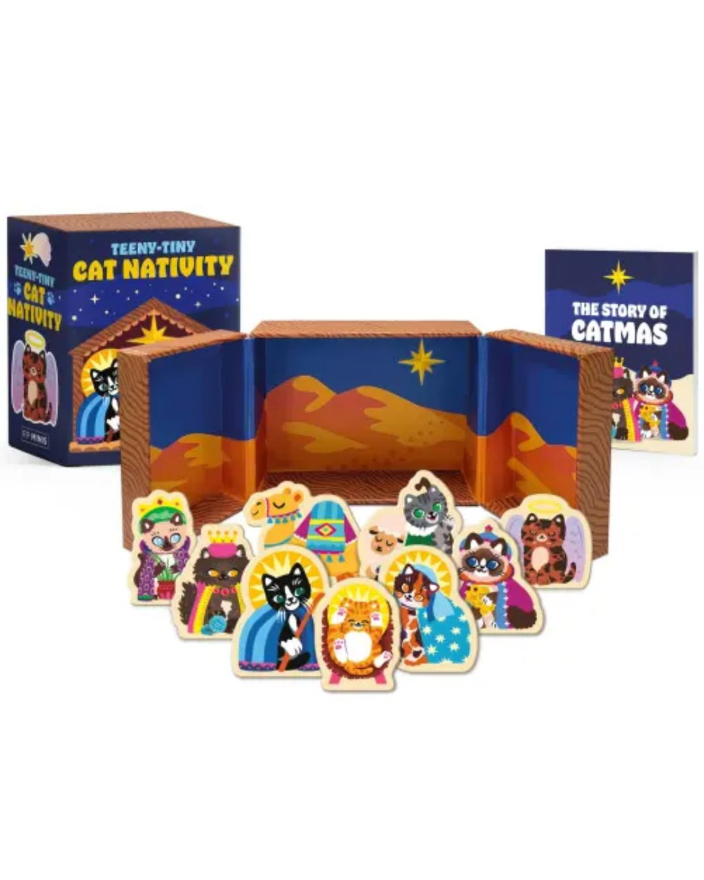 Teeny-Tiny Cat Nativity Mini Kit - RetroFestive.ca