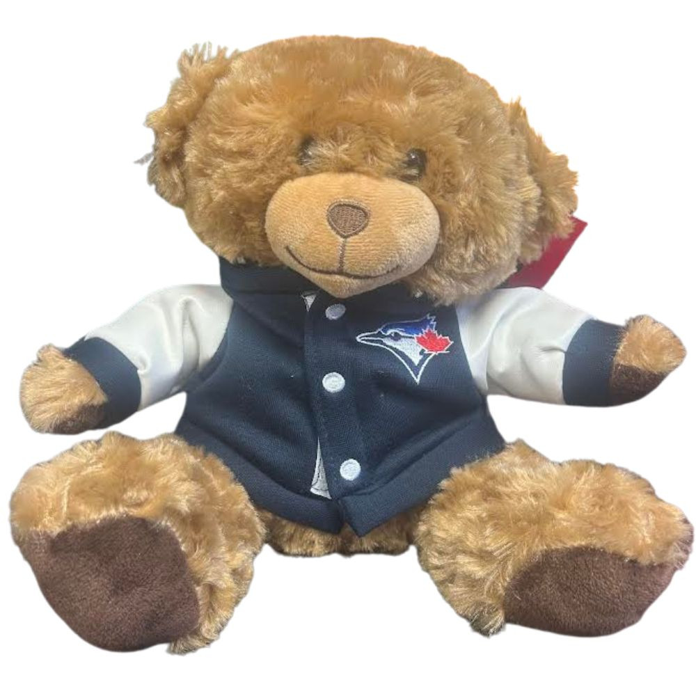 Toronto Blue Jays 10-Inch Varsity Jacket Teddy Bear - RetroFestive.ca