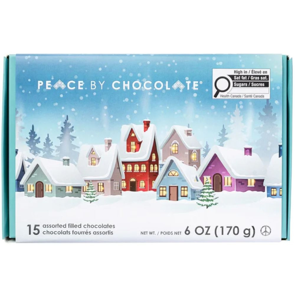 Holiday Peace Box of 15 Assorted Filled Chocolates by Peace by ...