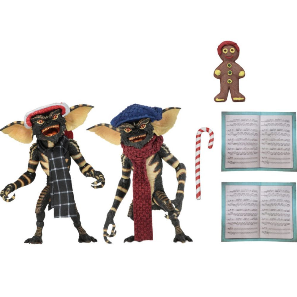 Gremlins 7" Christmas Carol Winter Scene 2 Pack Set 1 (Red Scarf ...