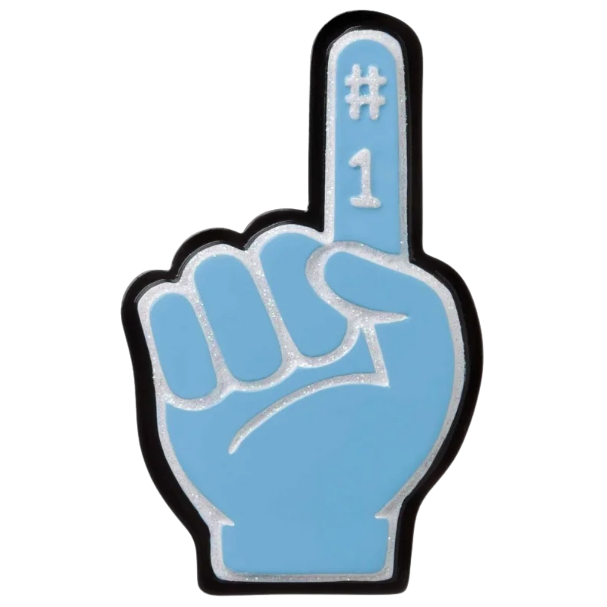 #1 Foam Finger Light Blue Personalized Christmas Ornament Canada ...