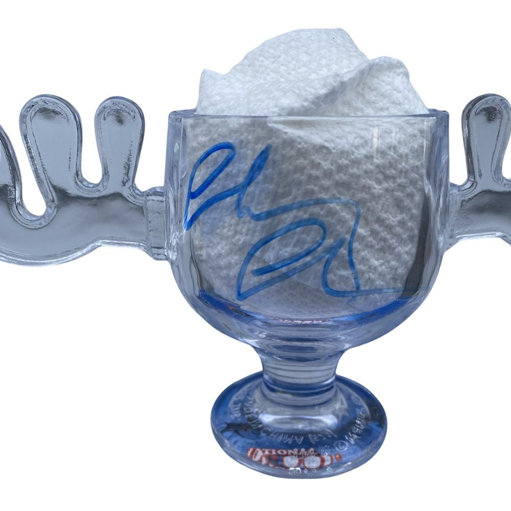 Chevy Chase Autographed 8oz Glass Christmas Vacation Moose Mug ...