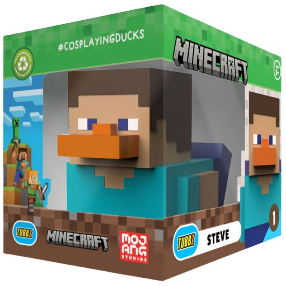 TUBBZ Minecraft Steve Rubber Duck - RetroFestive.ca