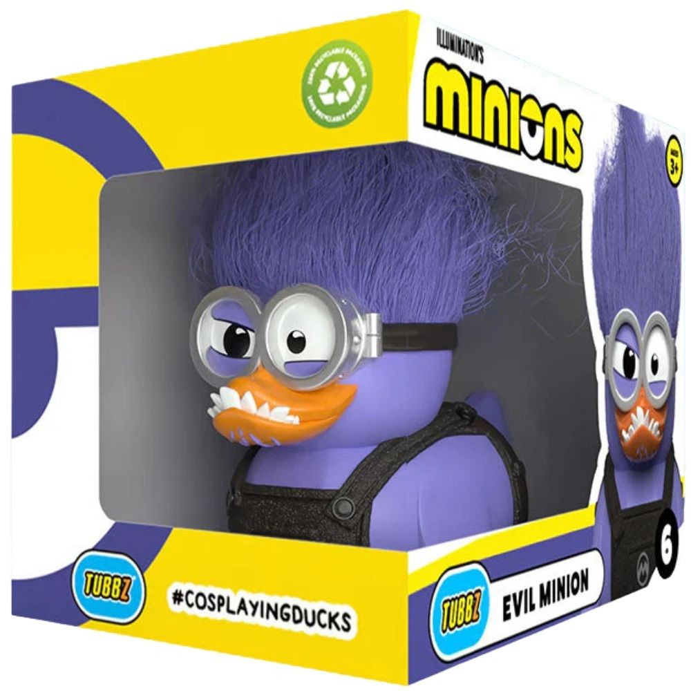 TUBBZ Minions Purple Evil Minion Rubber Duck - RetroFestive.ca