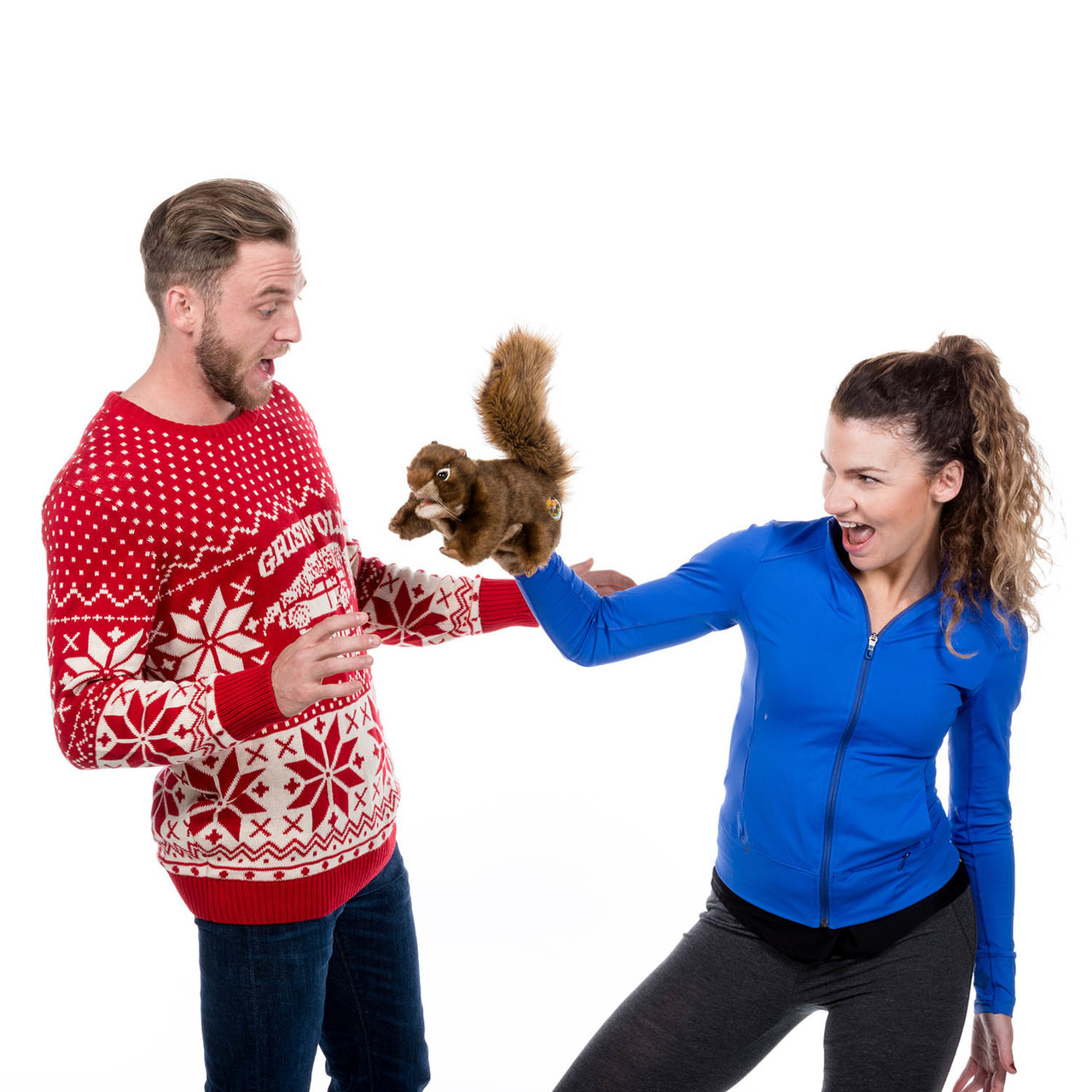 Christmas Vacation Attacking Squirrel Puppet Decoration | RetroFestive.ca