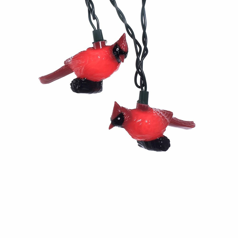Red Cardinal Novelty Light Set - RetroFestive.ca