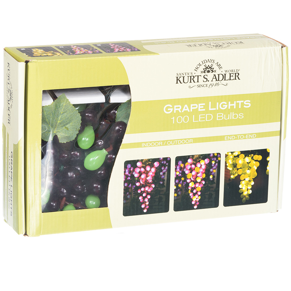 Green and Purple Grape Lights in Canada | RetroFestive.ca