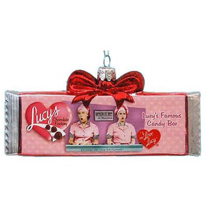 I Love Lucy Chocolate Bar Ornament | Retrofestive.ca