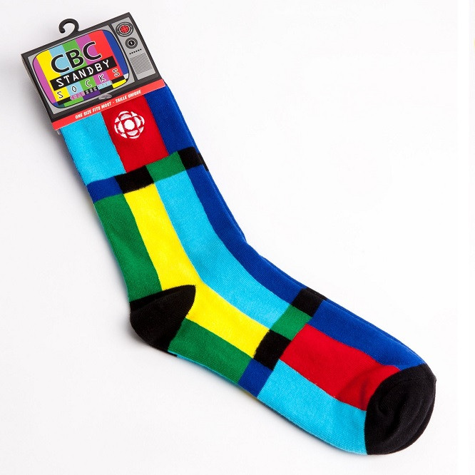CBC Socks Please Stand By | RetroFestive.ca