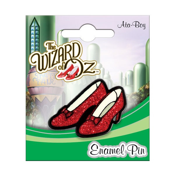 Wizard of Oz Ruby Slippers Enamel Pin - RetroFestive.ca