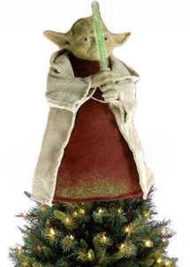 Star Wars Yoda Tree Topper LED Lightsaber | RetroFestive.ca