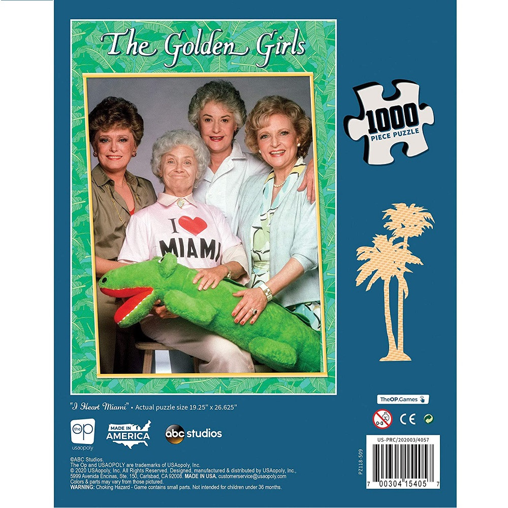 Golden Girls Miami Puzzle USAOPOLY | RetroFestive.ca