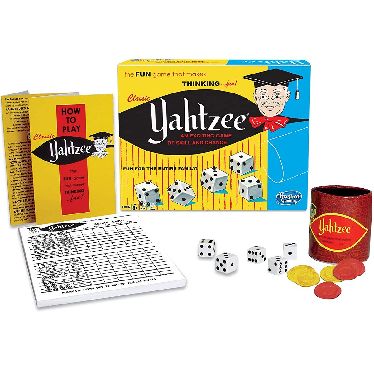Classic Yahtzee Game in Retro Box - RetroFestive.ca