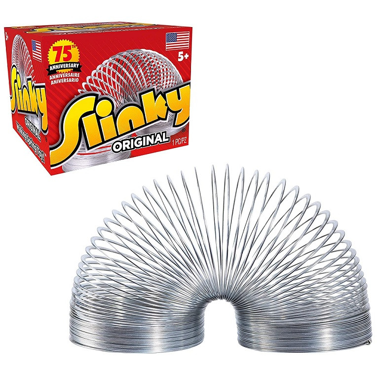 Classic Metal Slinky in 75th Anniversary Box - RetroFestive.ca