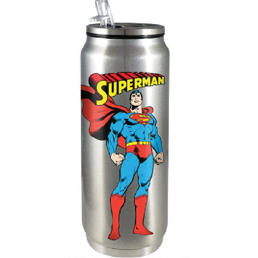 Superman Stainless Steel Beverage Can - RetroFestive.ca